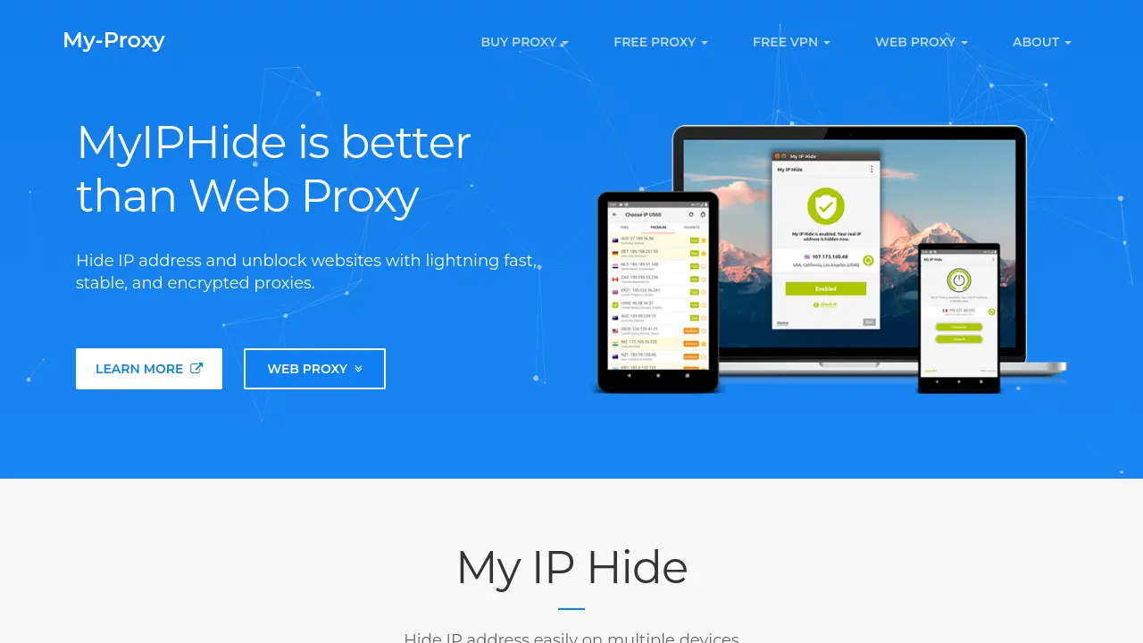 My-Proxy - Hide IP address and unblock websites with lightning fast ...