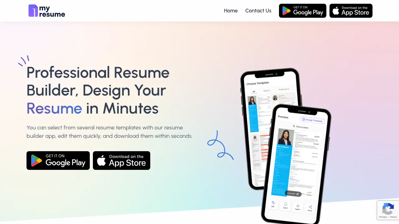 My Resume Builder App - Design Your Professional Resume in Minutes with ...