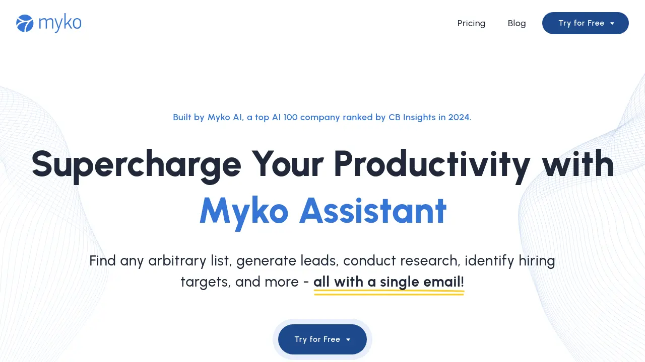 Myko Assistant - Supercharge Your Productivity with Email-Based AI ...
