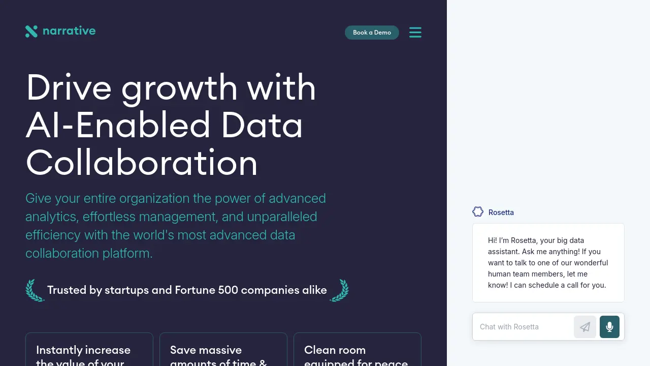 Narrative - AI-Enabled Data Collaboration Platform