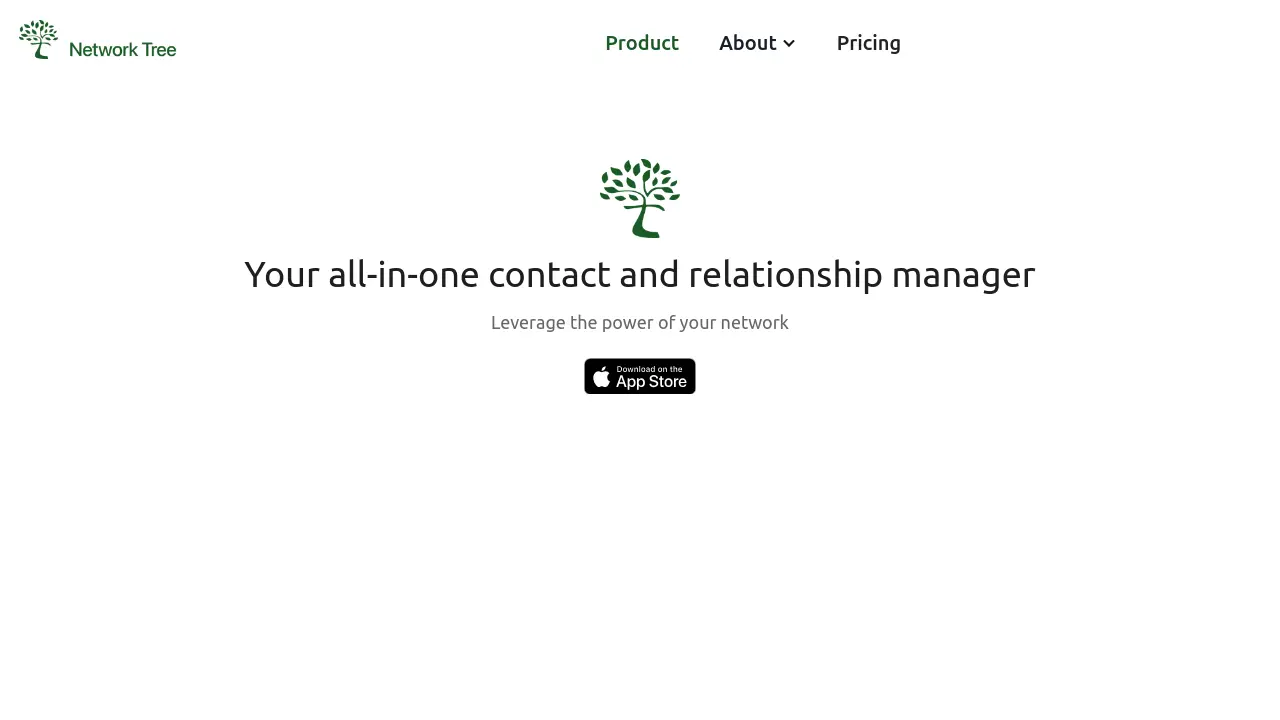 Network Tree - AI-powered contact and relationship management platform.