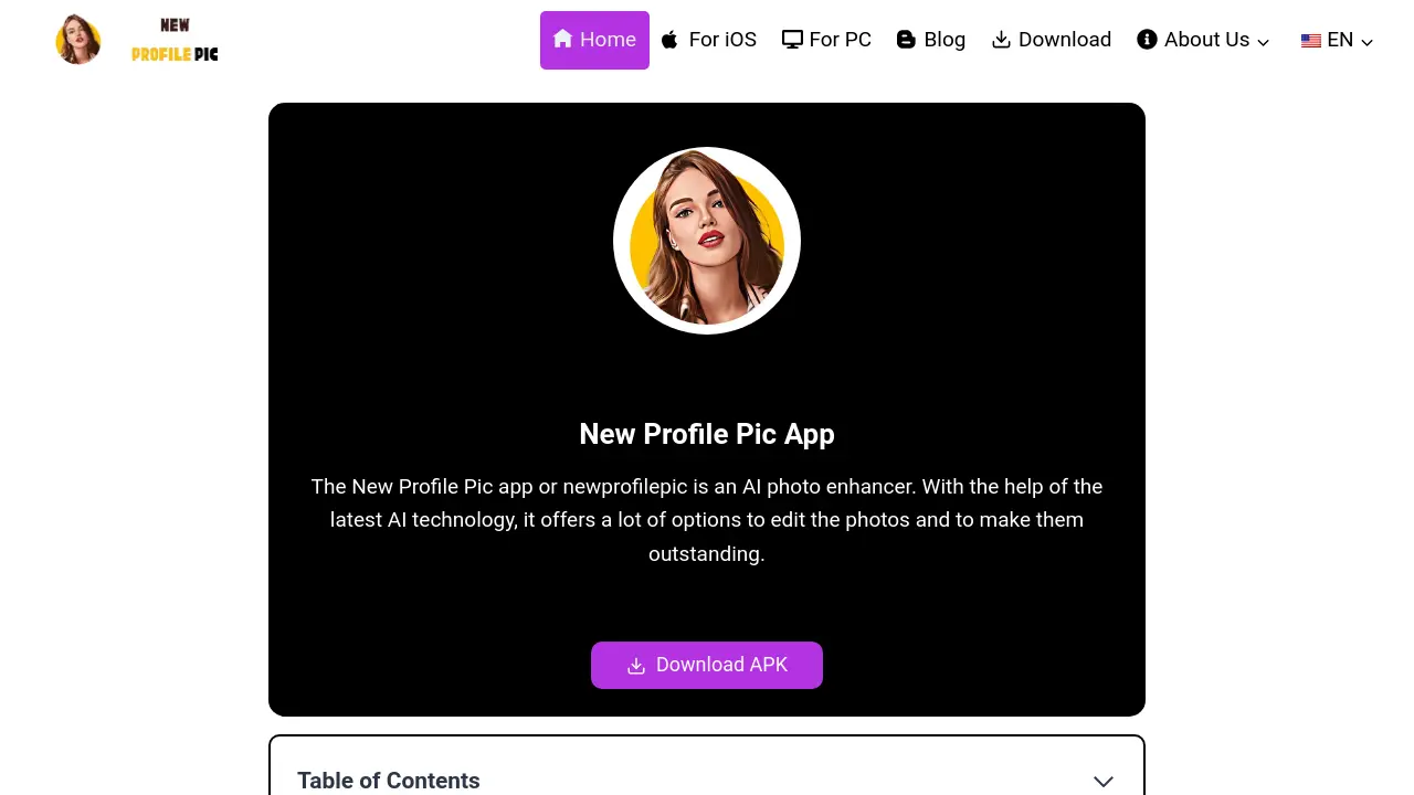 New Profile Pic App - AI Photo Enhancer for Outstanding Profile Pictures