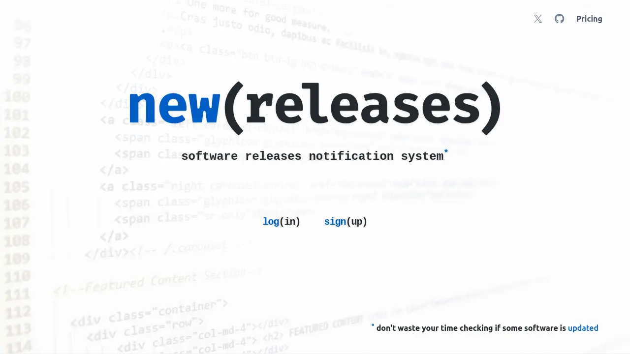 NewReleases - Automated Software Release Notifications for Developers ...