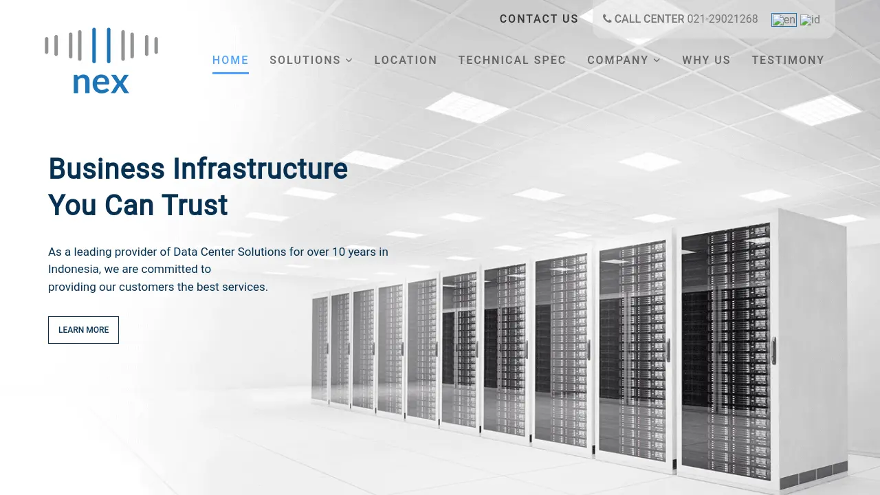 NEX Data Center - Business Infrastructure You Can Trust