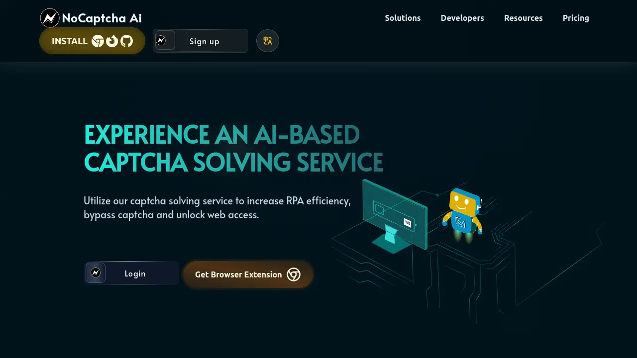 NoCaptchaAi - AI-Powered CAPTCHA Solver