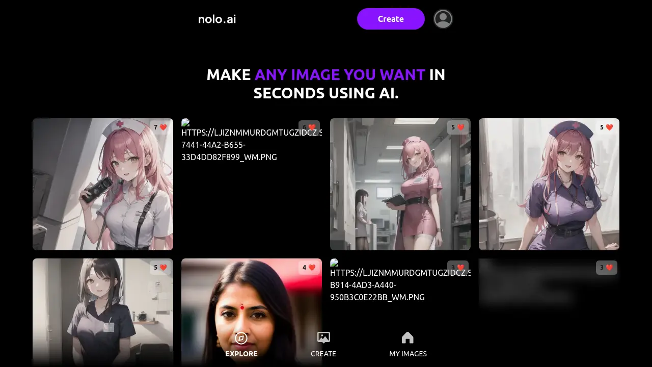 Nolo AI - Make any image you want in seconds using AI.