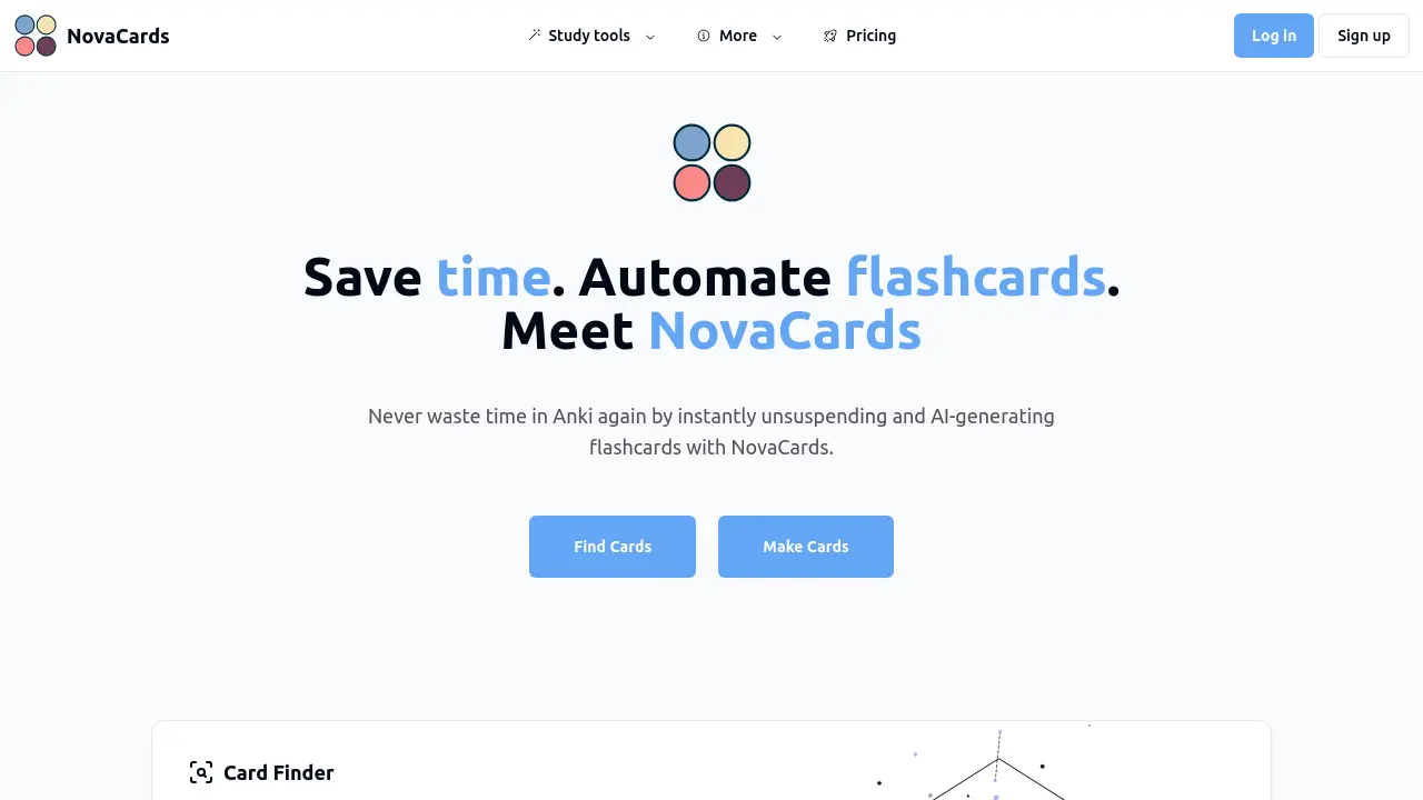 NovaCards - Automate Anki Flashcards and Save Study Time.