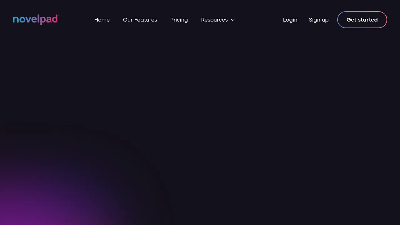 NovelPad - Distraction-Free Novel Writing and Organization Tool
