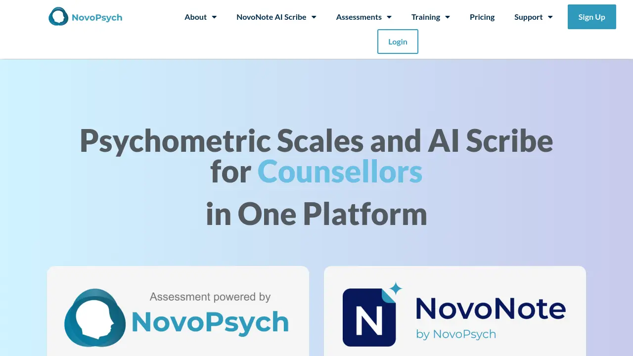 NovoPsych - Psychometric Scales and AI Scribe for Mental Health ...