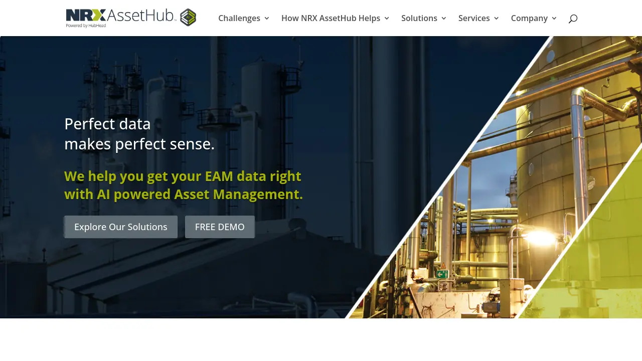 NRX AssetHub - AI-Powered Asset Management for Perfect EAM and CMMS Data