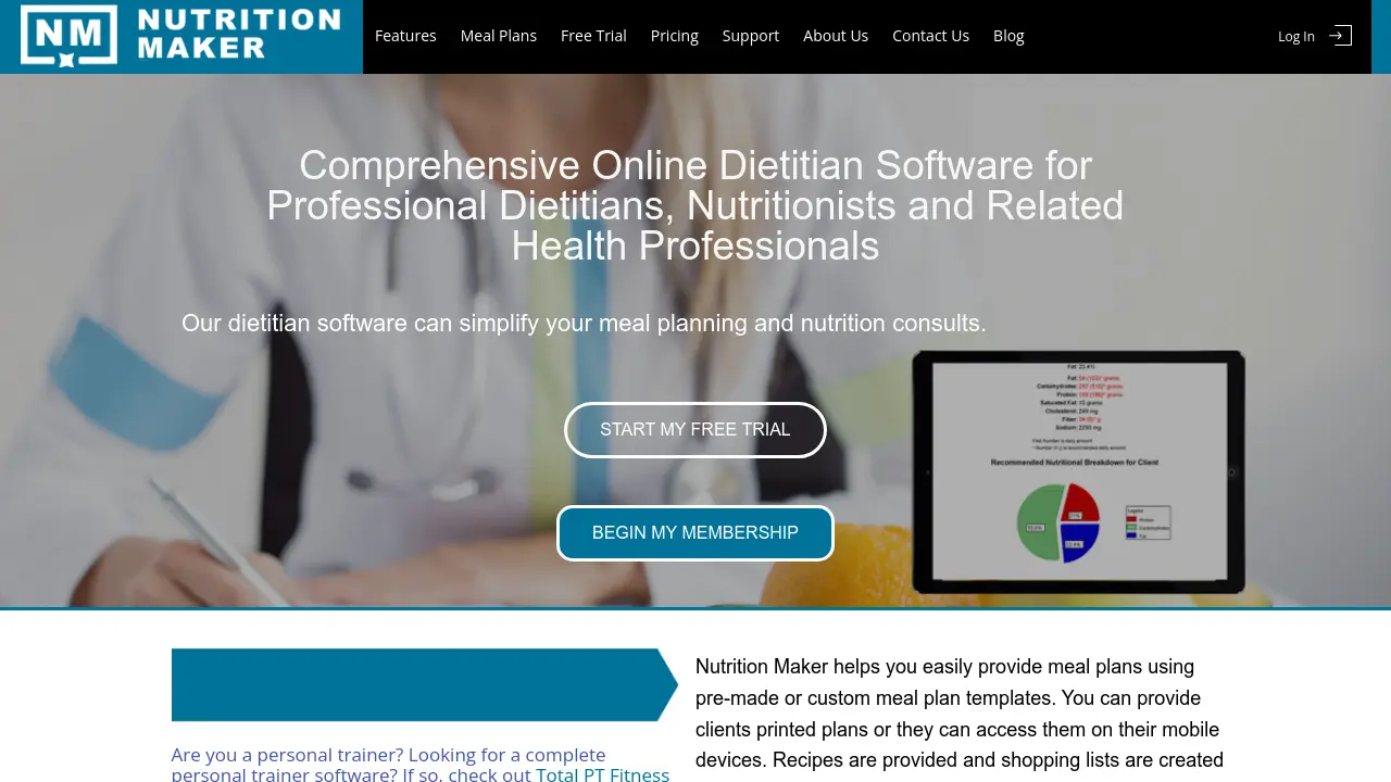 Nutrition Maker - Comprehensive Online Dietitian Software for ...