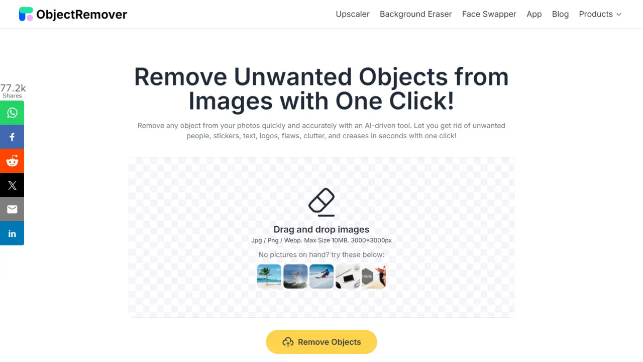 Object Remover - Remove Unwanted Objects from Images with One Click!
