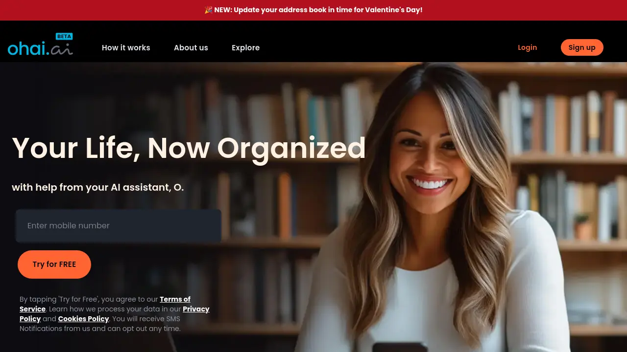 Ohai - Your Life, Now Organized with help from your AI assistant, O