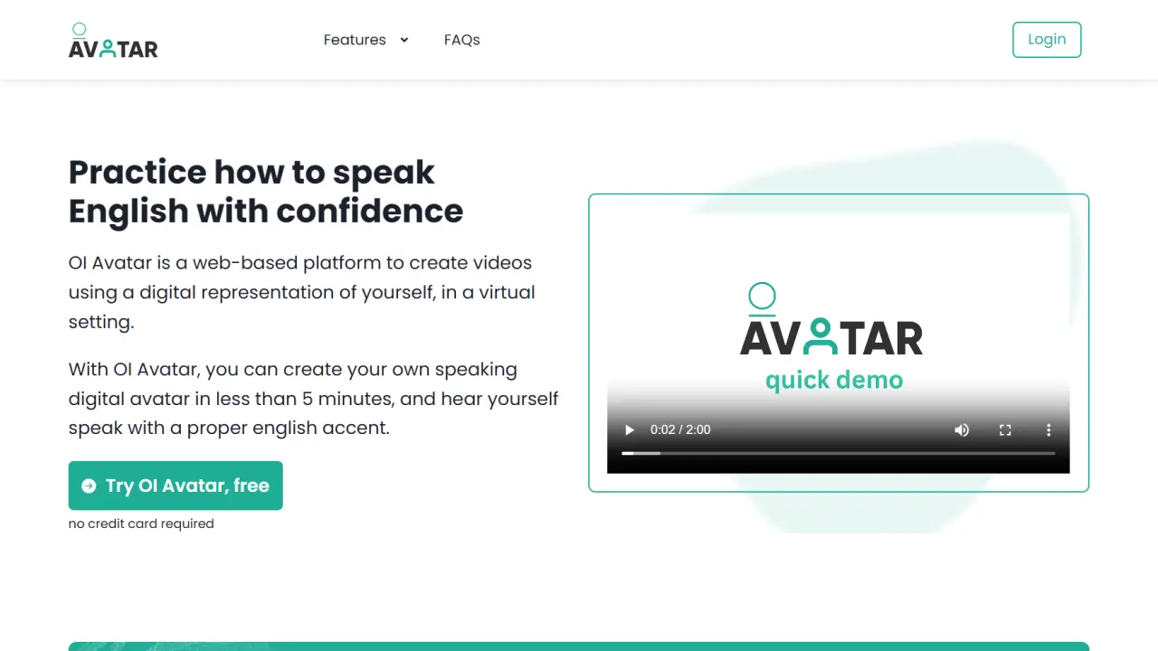 OI Avatar - Practice how to speak English with confidence