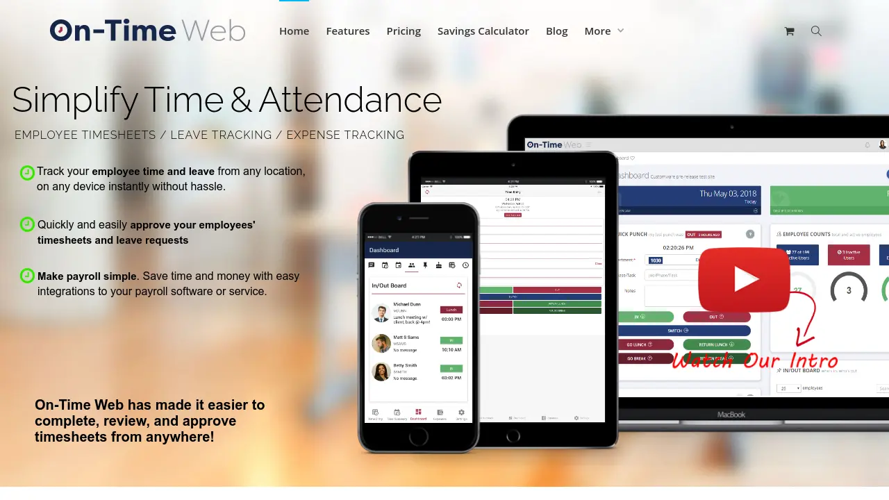 On-Time Web - Simplify Time & Attendance with Employee Timesheets ...