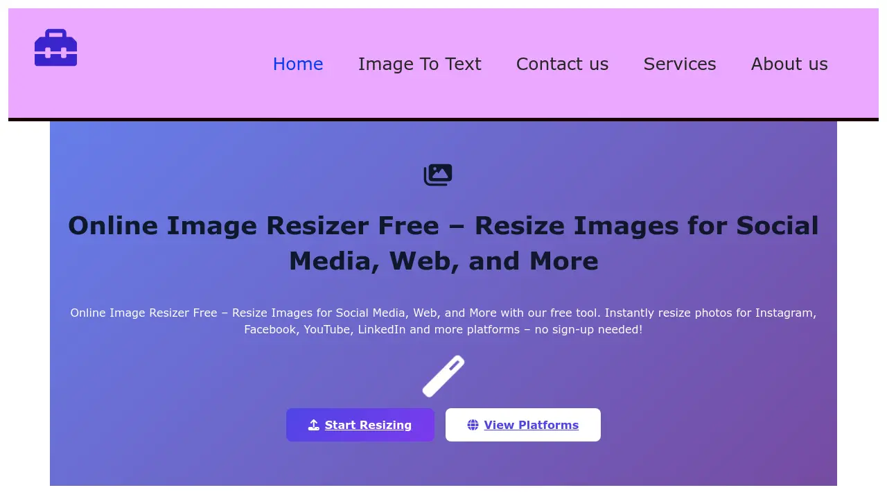 Online Image Resizer Free - Resize Images for Social Media, Web, and More