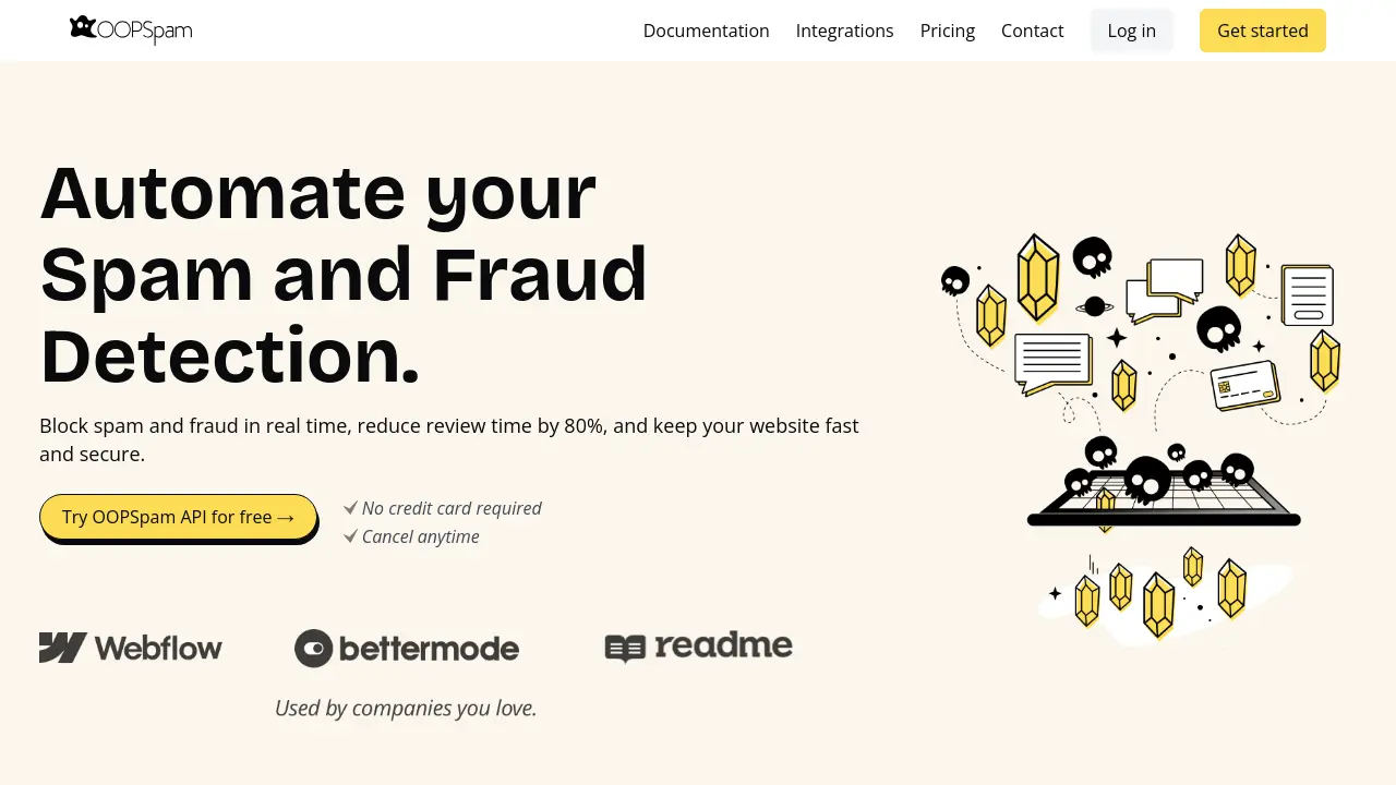 OOPSpam - Real-Time Spam and Fraud Detection for Websites