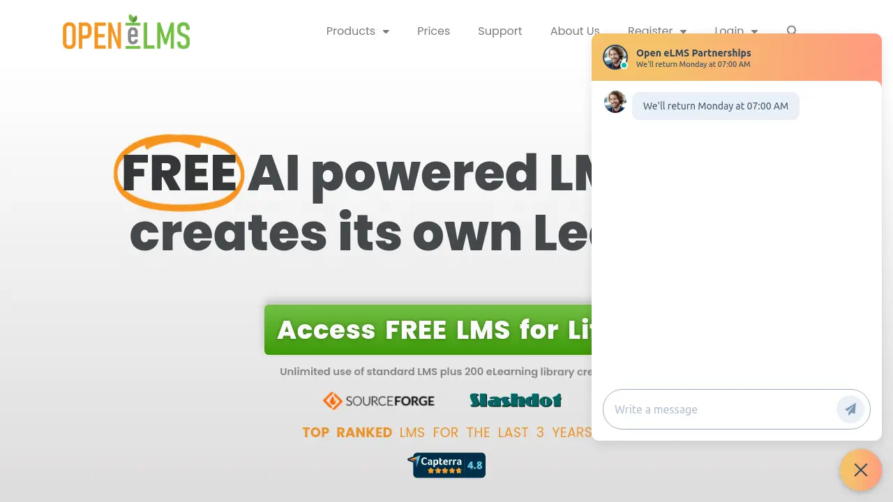 Open eLMS - AI powered LMS that creates its own Learning