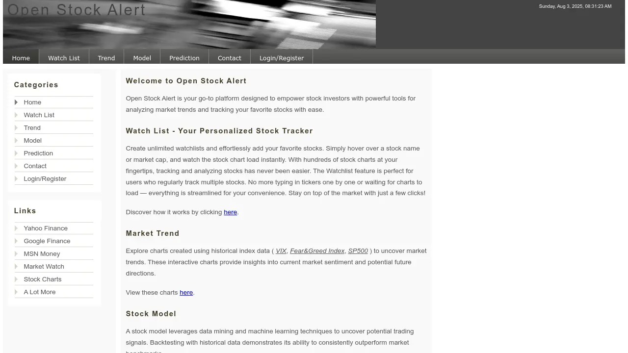 Open Stock Alert - Empowering Investors with AI-Driven Stock Analysis ...