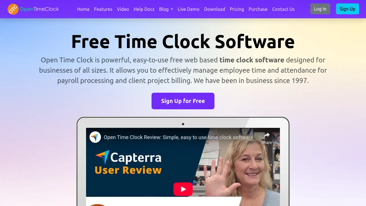 OpenTimeClock - Free web-based time clock software for efficient ...