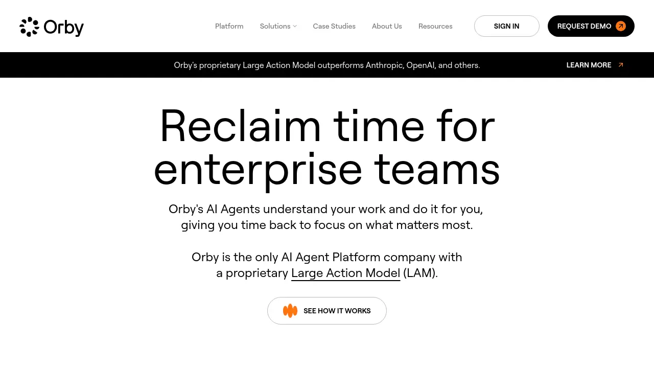 Orby AI - Reclaim time for enterprise teams