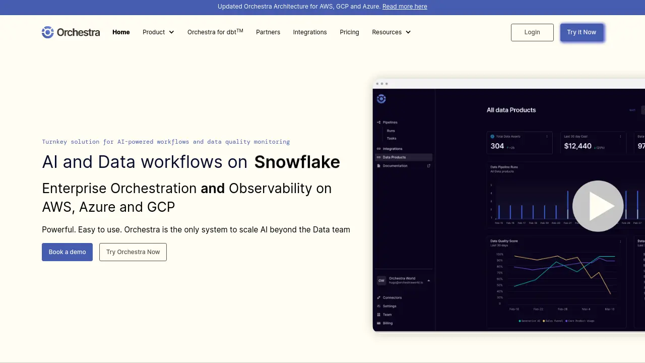 Orchestra - Turnkey solution for AI-powered workflows and data quality ...