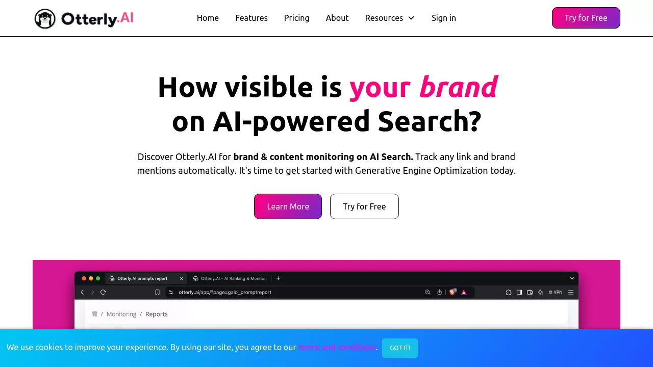Otterly AI Monitor Your Brand Visibility Across AI powered Search