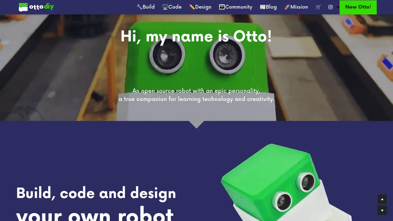 Otto DIY - Open Source Robotics Kit for Learning and Creativity