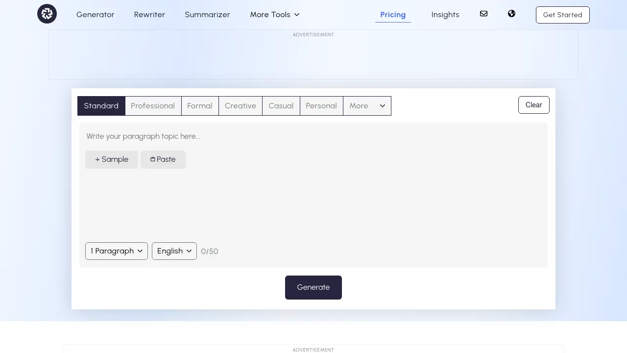 Paragraph Generator - Create unique, custom, and human-like paragraphs ...