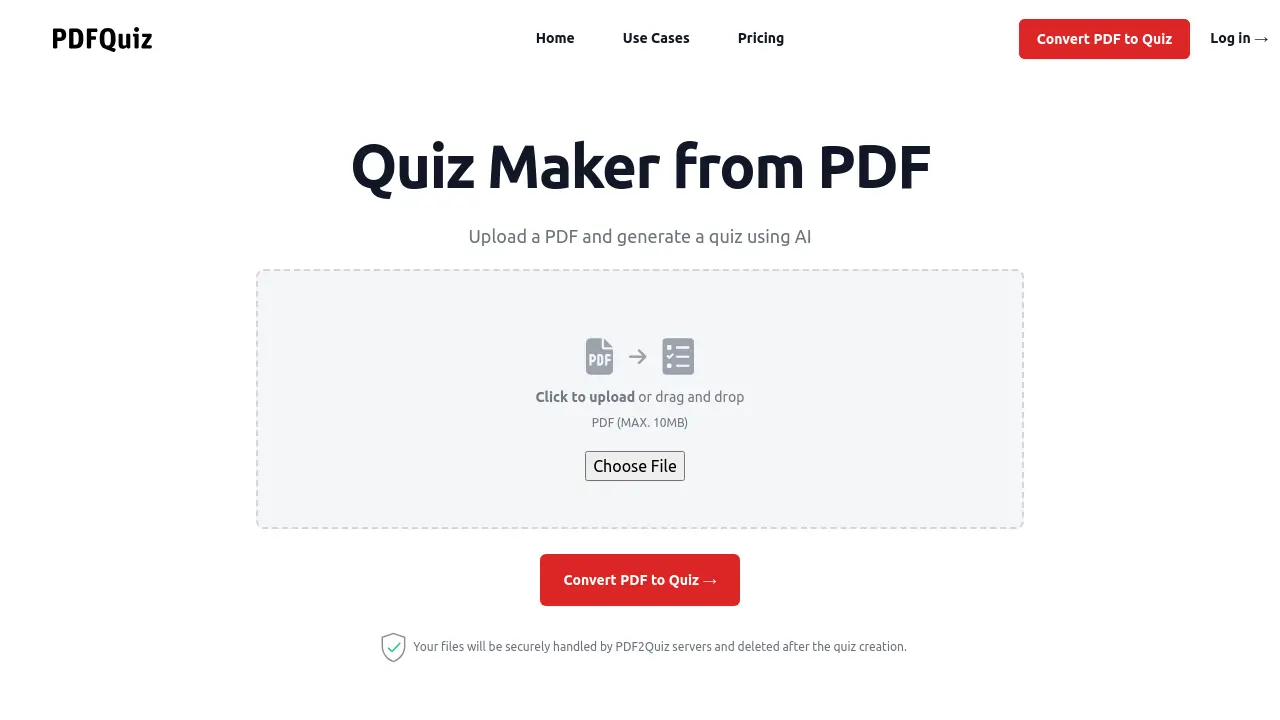 PDF2Quiz - AI-Powered Quiz Generation from PDF