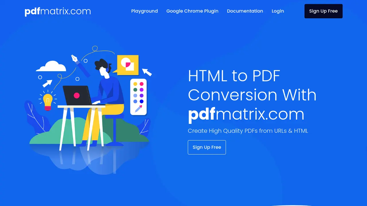 pdfmatrix.com - Seamless HTML and URL to PDF Conversion in Seconds