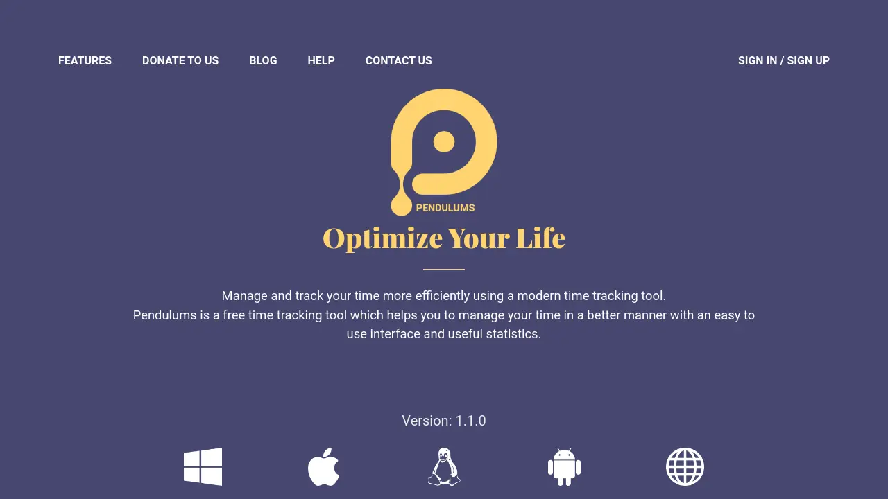 Pendulums - Optimize Your Life with Free Time Tracking