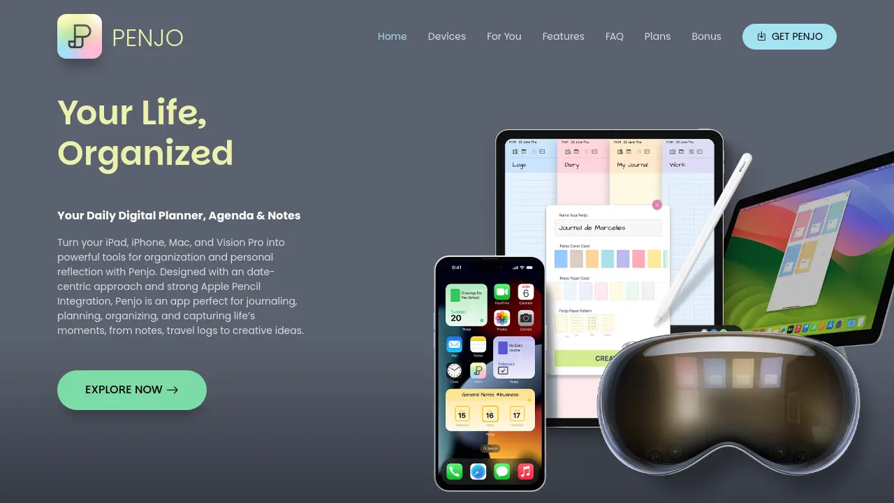 Penjo - Your Daily Digital Planner, Agenda & Notes for Apple Devices