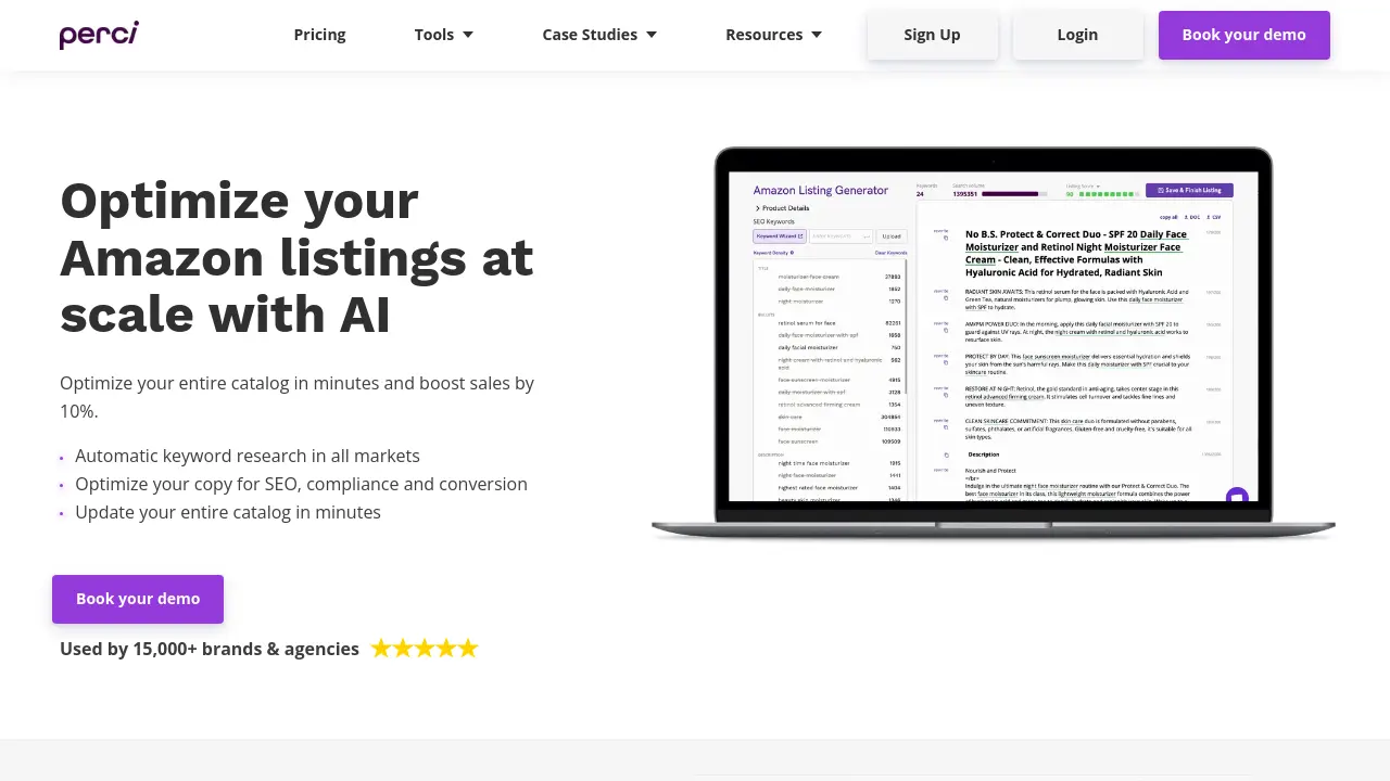 Perci - Optimize your Amazon listings at scale with AI