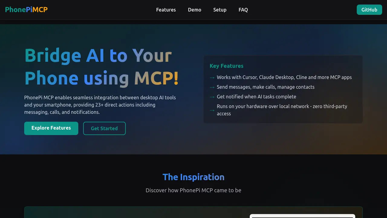 PhonePi MCP - Bridge AI to Your Phone using MCP!