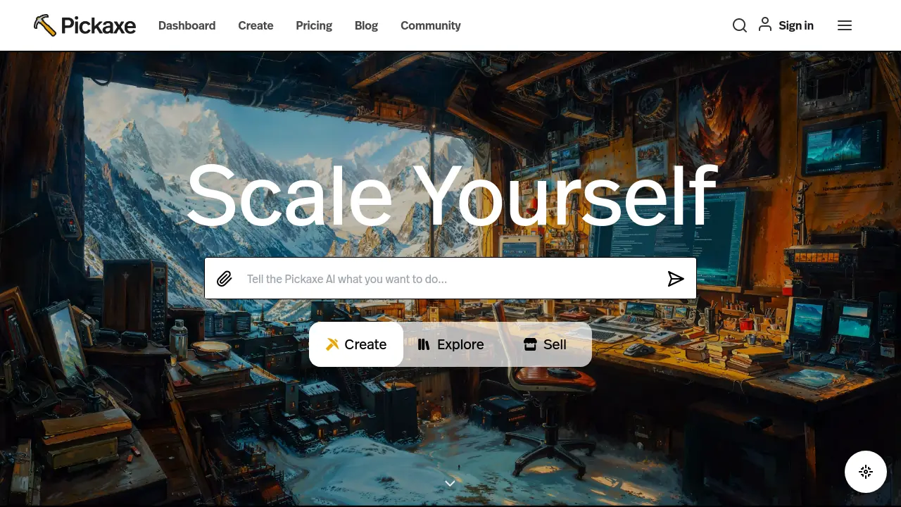 Pickaxe - Create your own AI Studio
