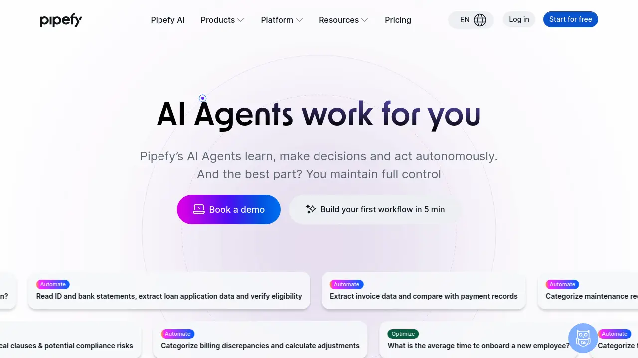 Pipefy AI - AI-powered process automation for efficient workflow management