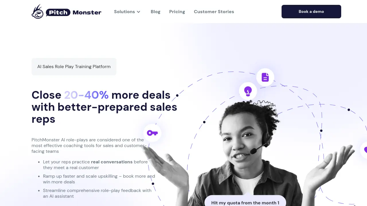 PitchMonster - Close More Deals with AI-Powered Sales Role-Play Training
