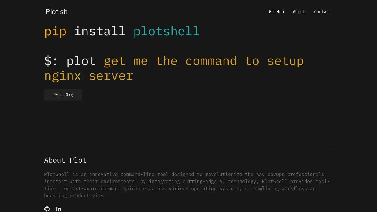 PlotShell - AI-Powered Command-Line Guidance for DevOps