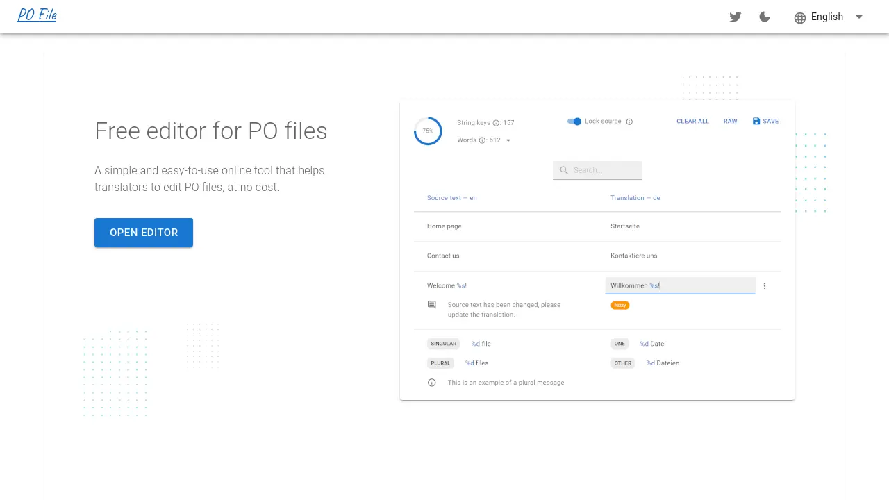 PO File - Free editor for PO files