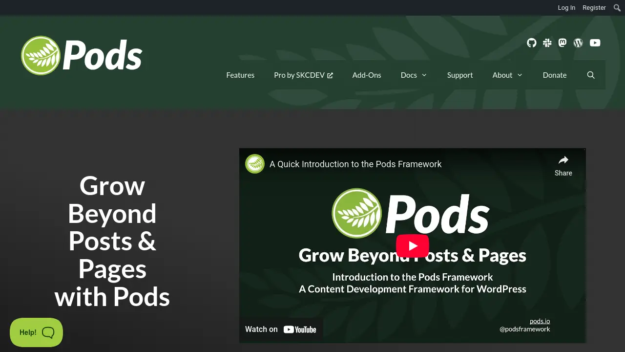 Pods Framework - Grow Beyond Posts & Pages with Content Types and ...