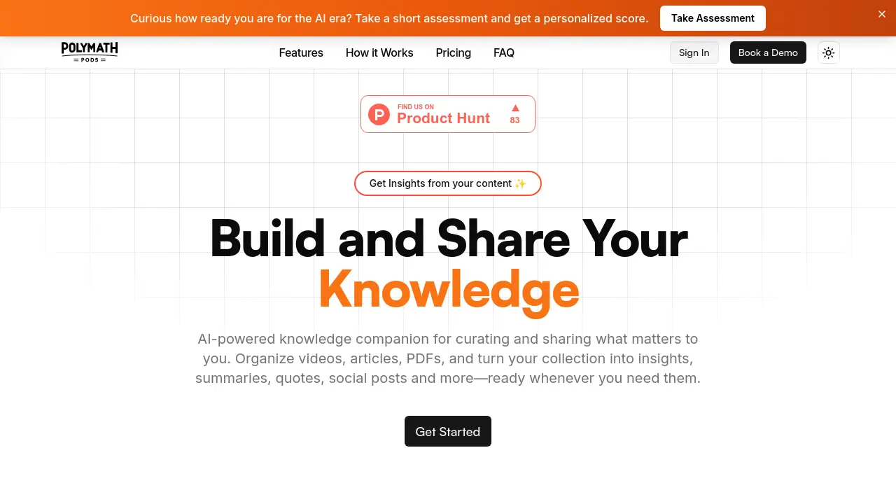 Polymath - AI-powered knowledge companion for curating and sharing what ...