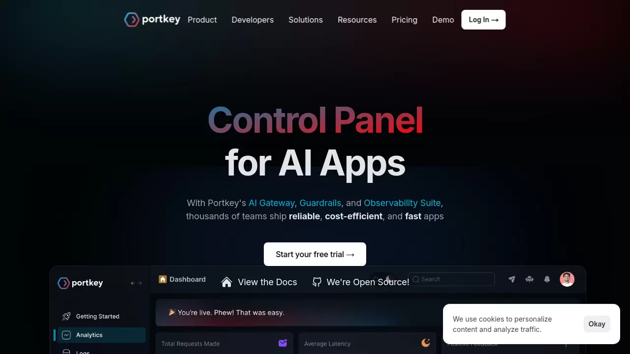 Portkey - Control Panel for AI Apps