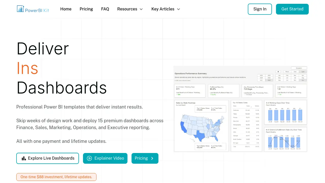 Power BI Kit - Professional Power BI templates that deliver instant results