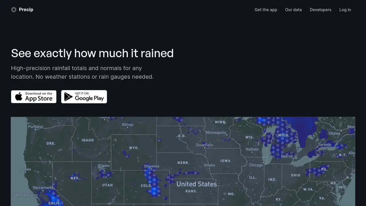 Precip - See exactly how much it rained with high-precision rainfall ...