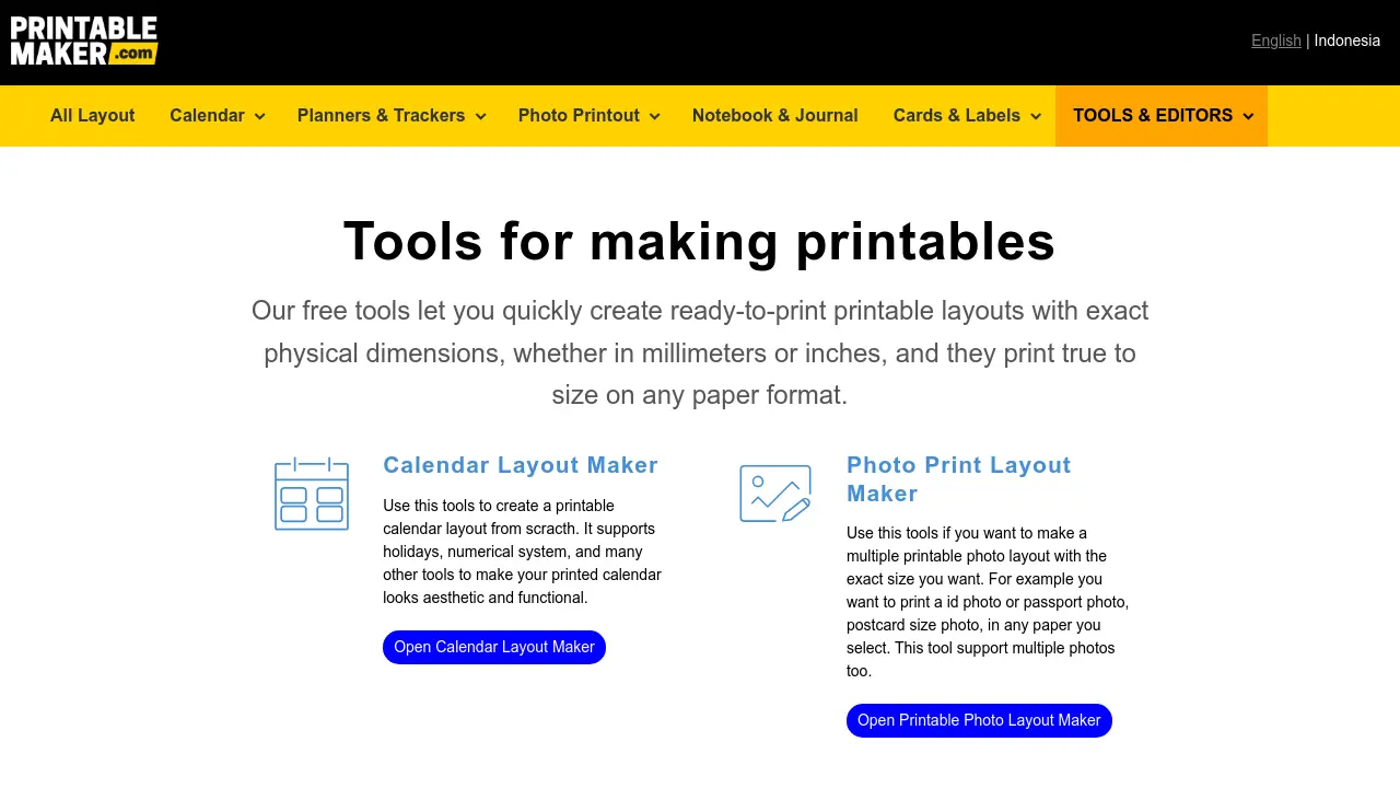 PrintableMaker - Create custom printable layouts with exact dimensions ...