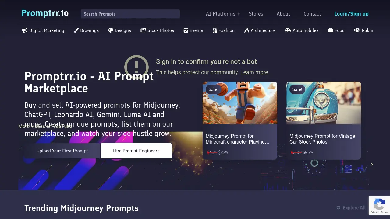 Promptrr.io - AI Prompt Marketplace - ChatGPT, Bard, Leonardo ...