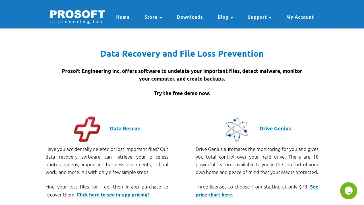 Prosoft Engineering - Data Recovery and File Loss Prevention Solutions