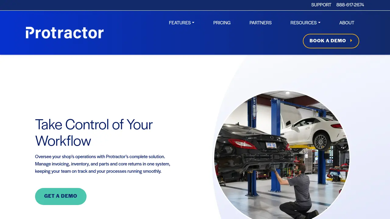 Protractor - All-in-One Shop Management Software for Modern Auto Shops