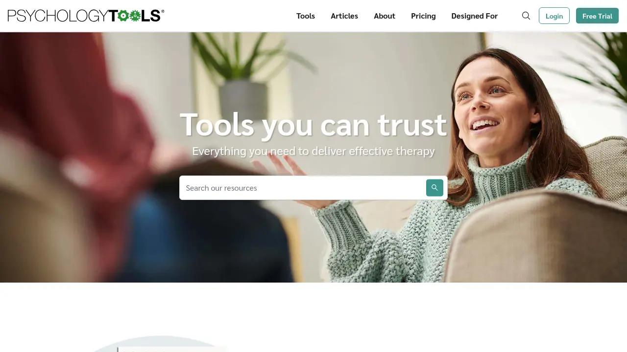 Psychology Tools - Evidence-Based Therapy Resources for Clinicians and ...